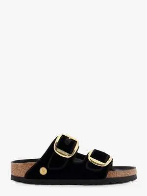BIRKENSTOCK Arizona Big Buckle Piping Rivet Logo Sandals - Black