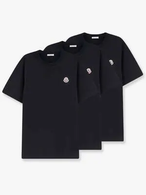 Moncler Cotton T-shirt With Front Logo Patch