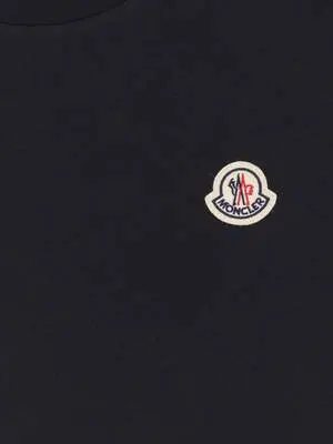 Moncler Cotton T-shirt With Front Logo Patch