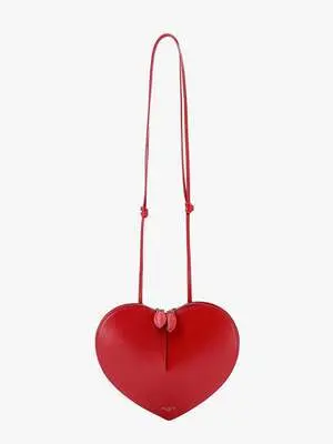 Alaïa Le Coeur Leather Crossbody Bag - Red