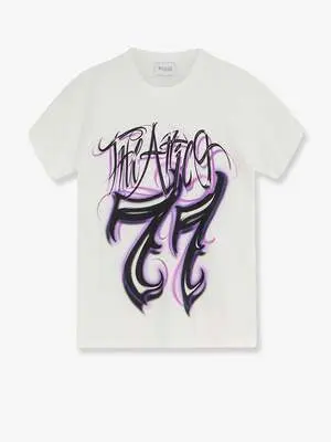 Attico Printed Logo Cotton T-shirt