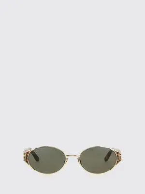 Saint Laurent Oval Tortoiseshell Acetate Sunglasses With Monogram - Brown