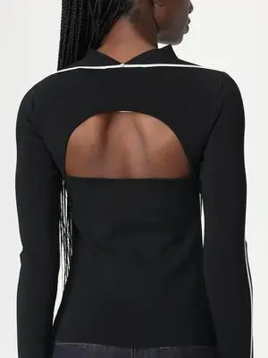 Sportmax Fitted High Neck Jumper With Contrast Stitching