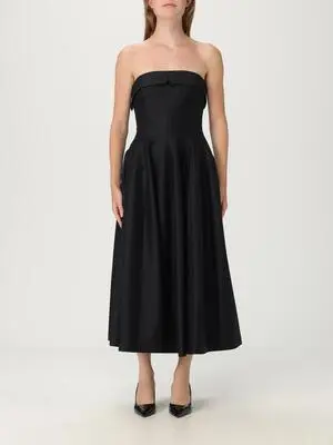 Alberta Ferretti Strapless Midi Dress