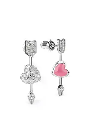 SWAROVSKI Idyllia Crystal Heart-motif Earrings