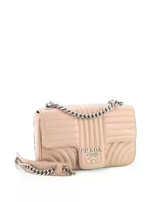 Prada Chain Flap Shoulder Bag Diagramme Quilted Leather Medium Crossbody Bag