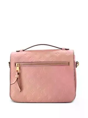 LOUIS VUITTON Pochette Metis Monogram Empreinte Leather Cross Body Bag - Pink