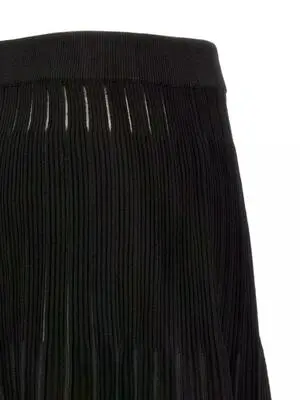 Balmain Pleated Mini Skirt - Black