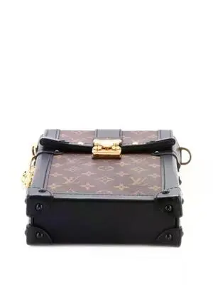 LOUIS VUITTON Vertical Trunk Pochette Monogram Canvas Crossbody Bag
