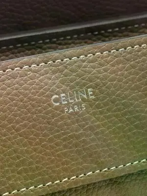 Celine Micro Leather Luggage Tote Bag - Brown