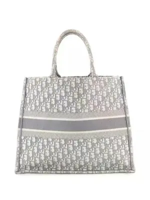Dior Book Oblique Canvas Large Tote Bag
