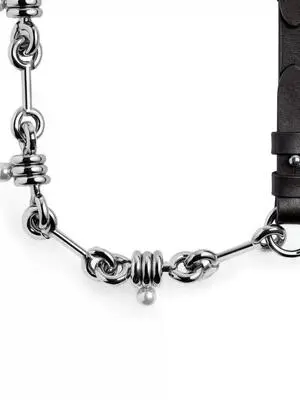 Simone Rocha Bridle Stacked-link Pearl Wallet Chain