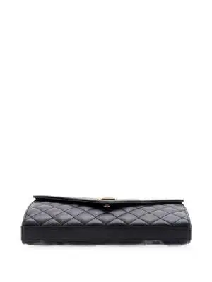 Saint Laurent Classic Monogram Chain Wallet Mixed Matelasse Leather Medium Cross Body Bag