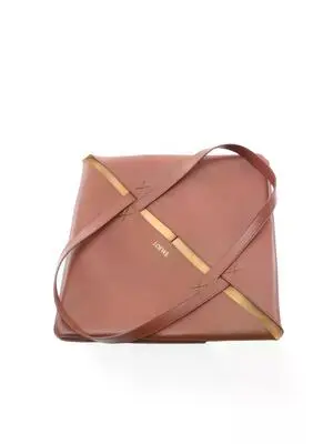 Loewe 2010-2026 Large Shiny Calfskin Puzzle Fold Tote Bag - Brown