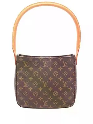 LOUIS VUITTON 2001 Monogram Looping Mm Shoulder Bag - Brown