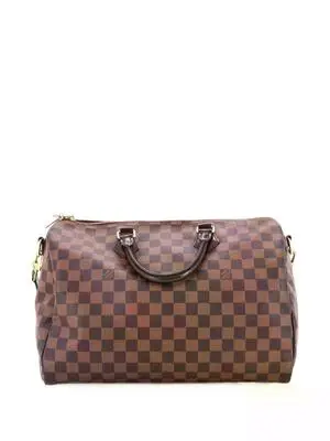 LOUIS VUITTON Speedy Bandouliere Bag Damier 35 Satchel - Brown