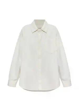 AMI Paris De Coeur Denim Shirt - Neutrals
