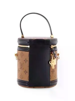 LOUIS VUITTON Cannes Handbag Reverse Monogram Canvas Satchel
