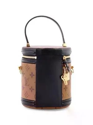LOUIS VUITTON Cannes Handbag Reverse Monogram Canvas Satchel - Brown