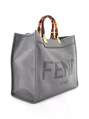 Fendi Sunshine Shopper Leather Medium Tote Bag