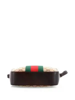Gucci Bee Web Camera Bag Gg Canvas Crossbody Bag
