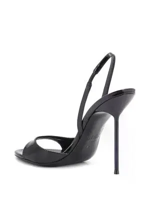 Paris Texas Patent Leather Stiletto Sandals - Black