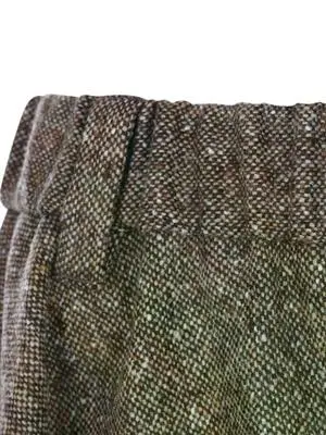 Brunello Cucinelli Marl-effect A-line Skirt