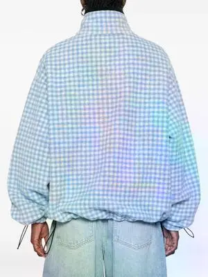 Miu Miu Check Zip-up Jacket