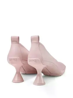 Camper Right Left Sculptural-heel Leather Pumps