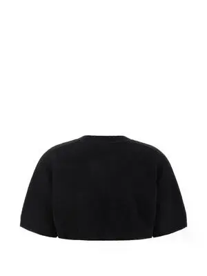 Elisabetta Franchi Wool And Cashmere Top - Black
