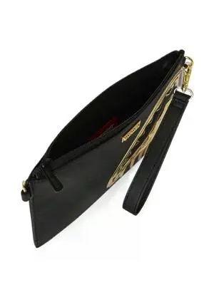 SPRAYGROUND Gold And Dangerous Shark-embossed Messenger Bag