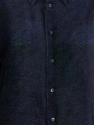 Giorgio Armani Devoré Velvet-twill Shirt