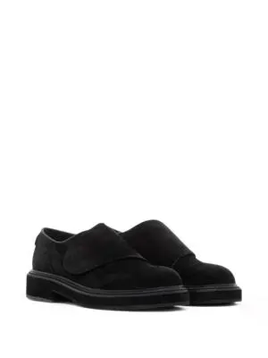 Giorgio Armani Suede Touch-strap Slippers