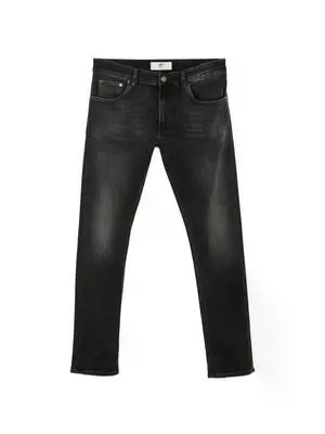 PT TORINO Faded-effect Denim Jeans - Black