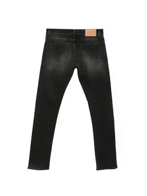 PT TORINO Faded-effect Denim Jeans - Black