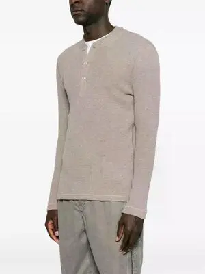 Brunello Cucinelli Henley-neck Waffle-knit Sweater