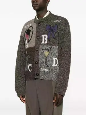 MAGLIANO Patchwork Intarsia-knit Cardigan