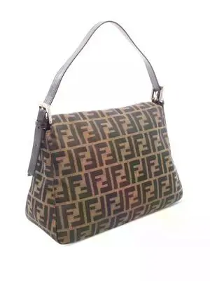 Fendi 2000-2015 Zucca Canvas Mamma Forever Shoulder Bag