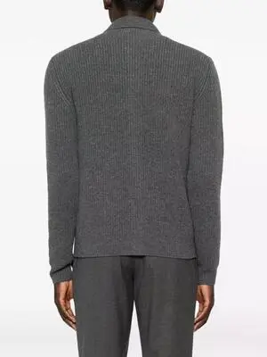ZANONE Ribbed-knit Button-up Cardigan