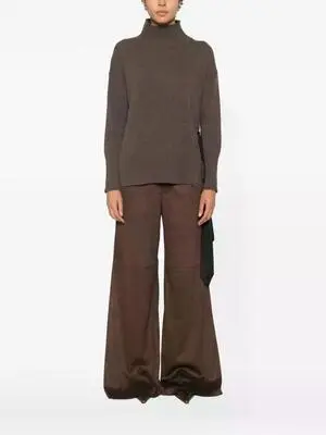 Marella Pietra High-neck Side-tie Sweater