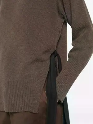 Marella Pietra High-neck Side-tie Sweater