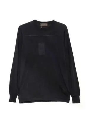 FILIPPO DE LAURENTIIS Long-sleeve Crew-neck T-shirt - Blue