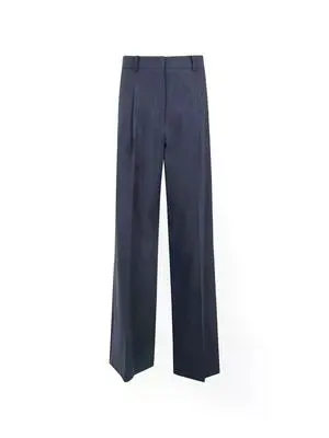 Mantū Pleated Straight-leg Trousers
