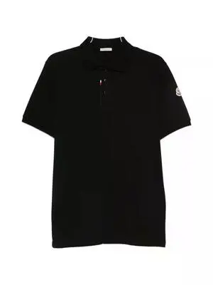 Moncler Short-sleeve Polo Shirt - Black