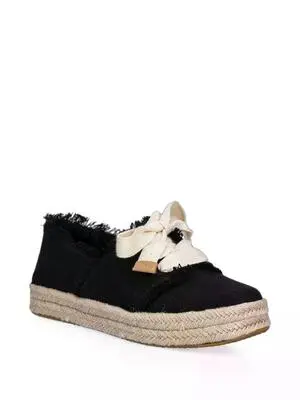 Toms Carolina Frayed Espadrille Sneakers - Black