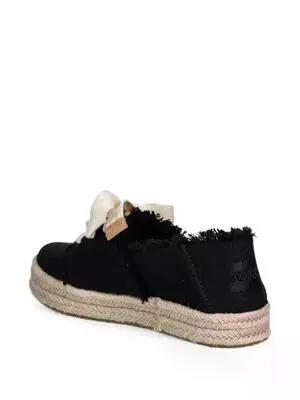 Toms Carolina Frayed Espadrille Sneakers - Black