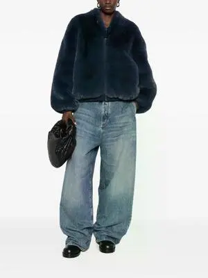 THE FRANKIE SHOP Faux-fur Zip-up Coat