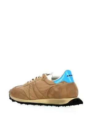 RUN OF Suede Panelled Sneakers - Neutrals