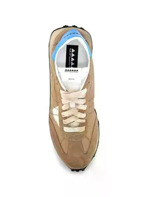 RUN OF Suede Panelled Sneakers - Neutrals