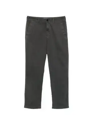 Stone Island Logo-patch Straight-leg Trousers - Grey